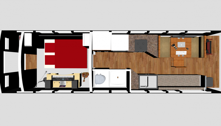The Bus Conversion Floor Plan | Art We There Yet